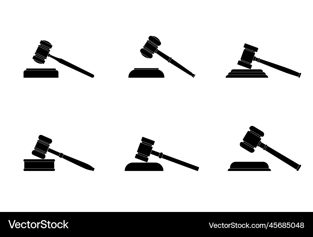 Gavel of justice Royalty Free Vector Image - VectorStock