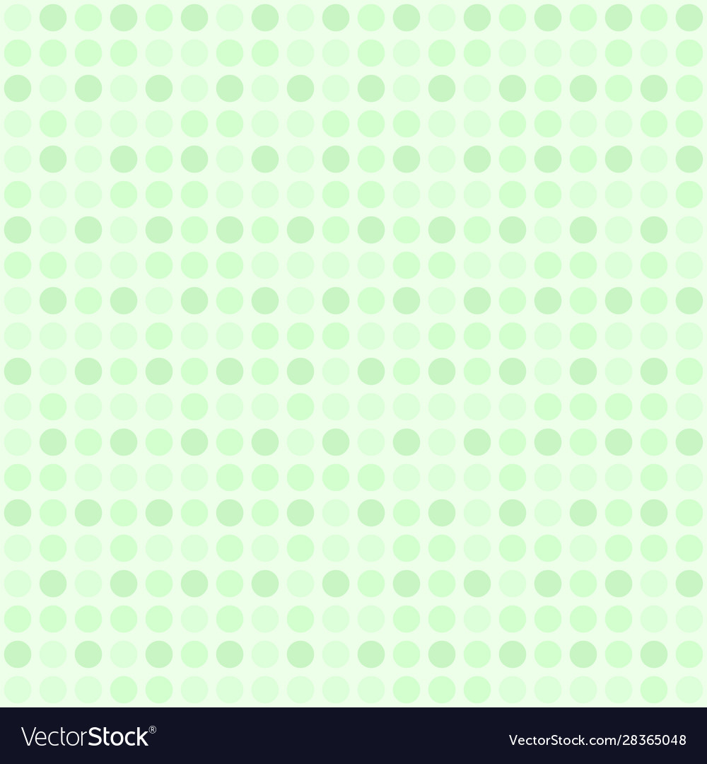 Green polka dot pattern seamless background Vector Image