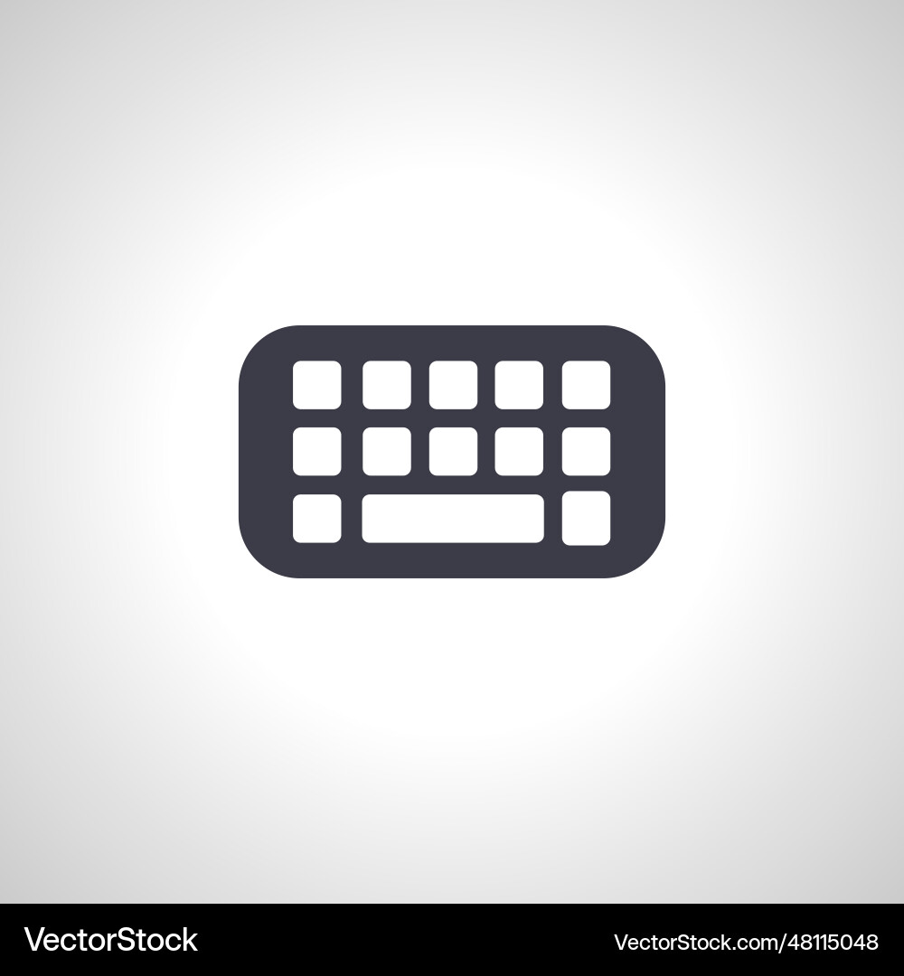 Keyboard icon qwerty keyboard isolated icon Vector Image