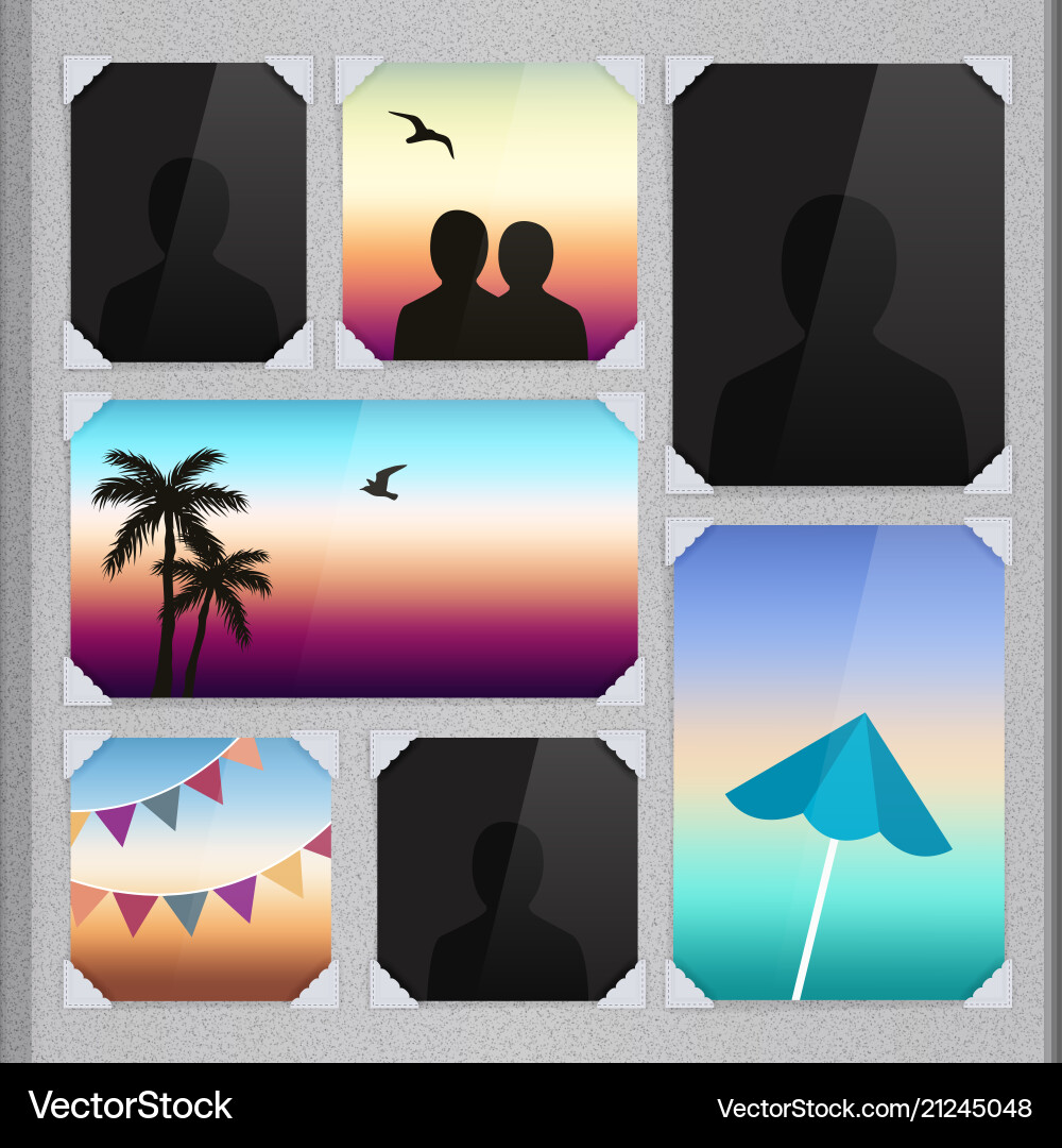 Page photo album Royalty Free Vector Image - VectorStock