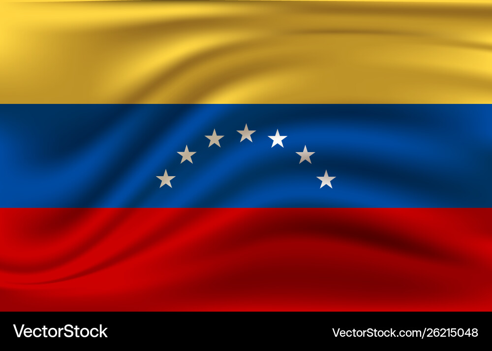 Realistic waving flag Royalty Free Vector Image