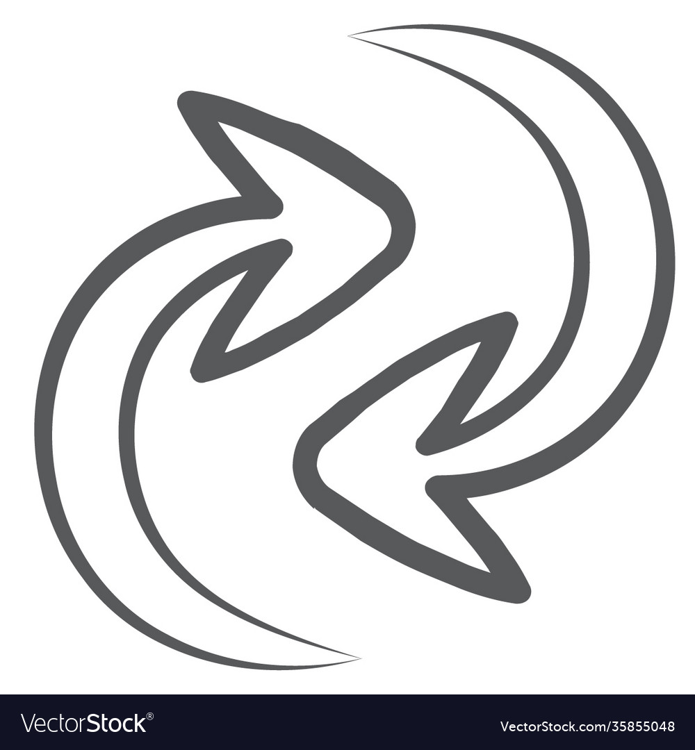 Syncing arrows Royalty Free Vector Image - VectorStock