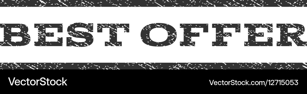 Best offer watermark stamp Royalty Free Vector Image