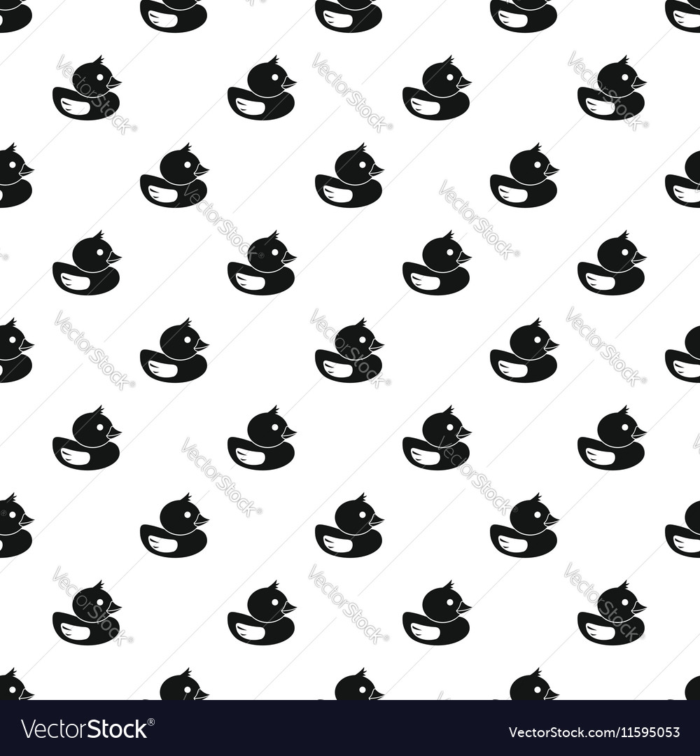 Duck pattern simple style Royalty Free Vector Image