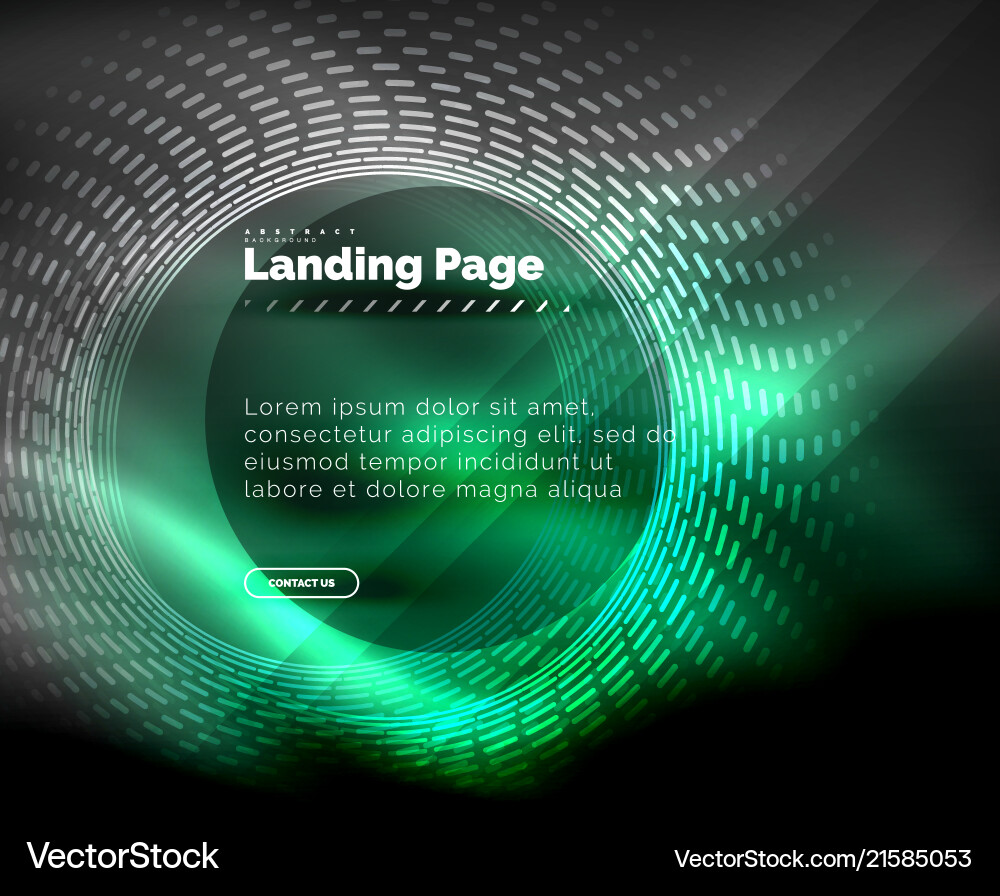 Neon glowing techno lines hi-tech futuristic Vector Image