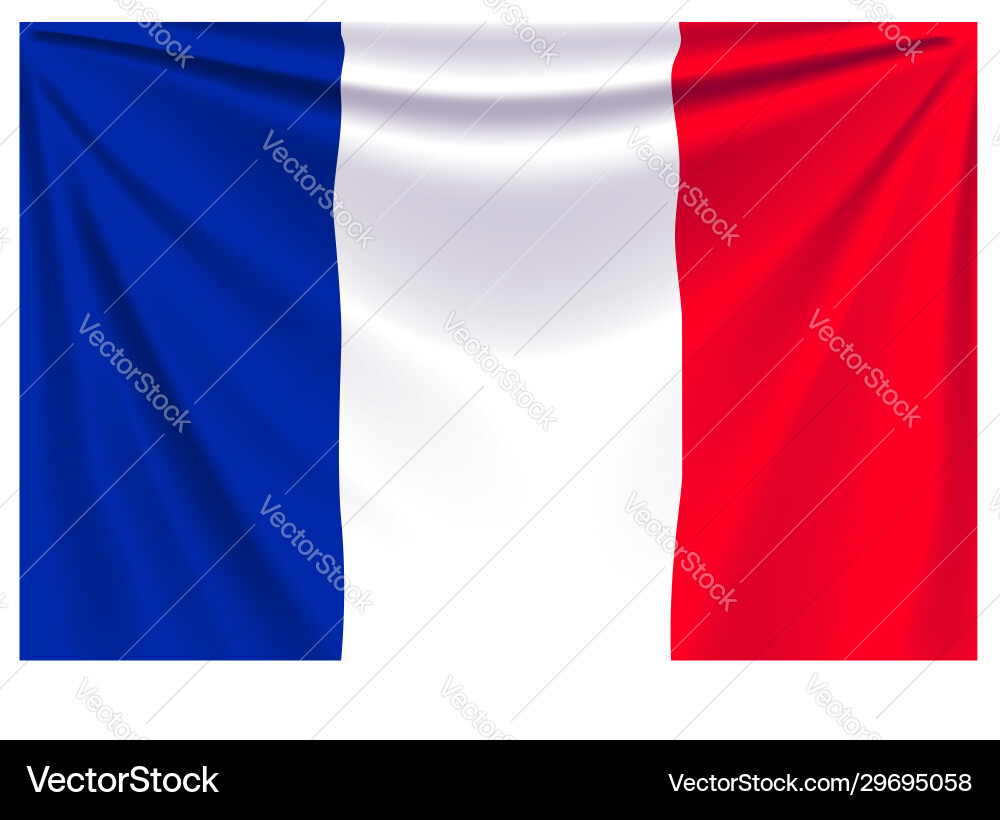 Back flag france Royalty Free Vector Image - VectorStock