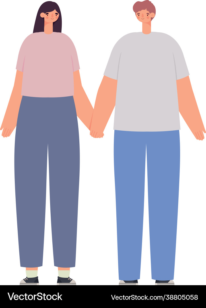 Casual couple design Royalty Free Vector Image