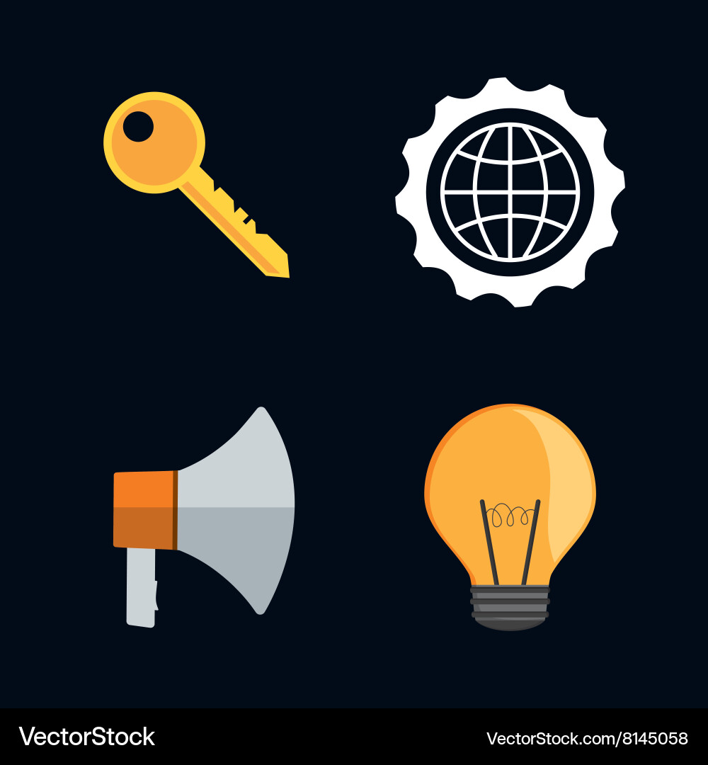 Icon set design Royalty Free Vector Image - VectorStock