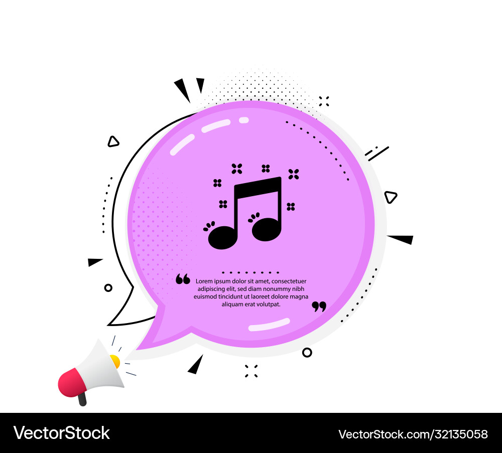 Musical note icon music sign Royalty Free Vector Image
