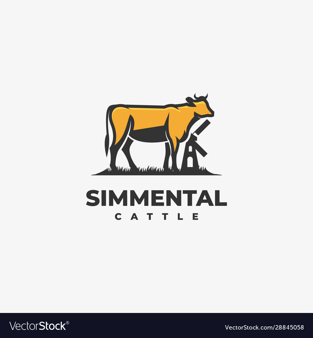 Simmental template Royalty Free Vector Image - VectorStock
