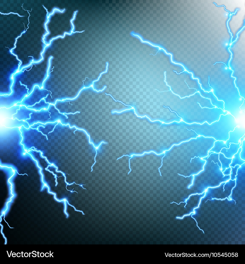 Thunder-storm and lightnings EPS 10 Royalty Free Vector