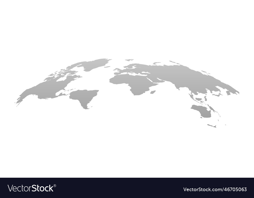 3d globe world map template monochrome design Vector Image