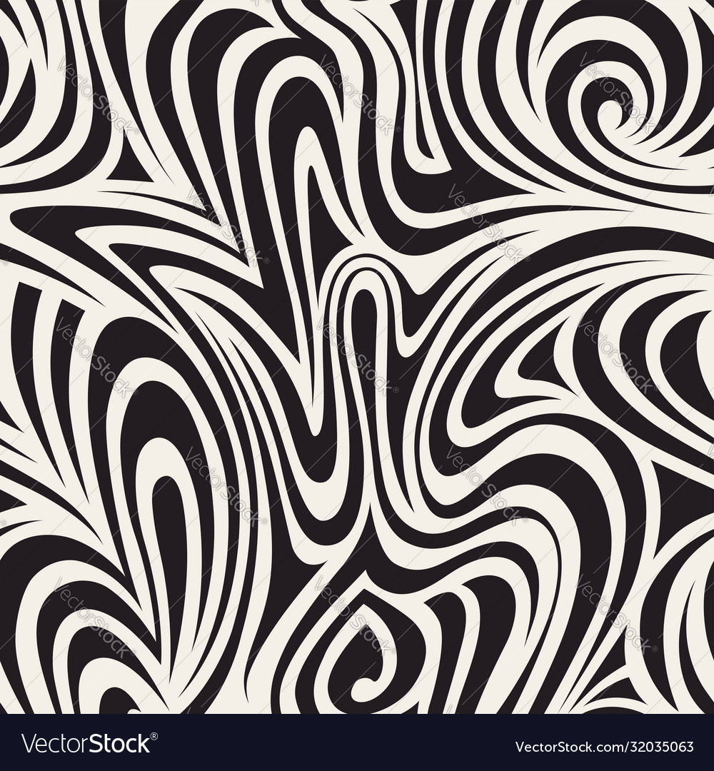 Abstract seamless pattern with linear waves Vector Image