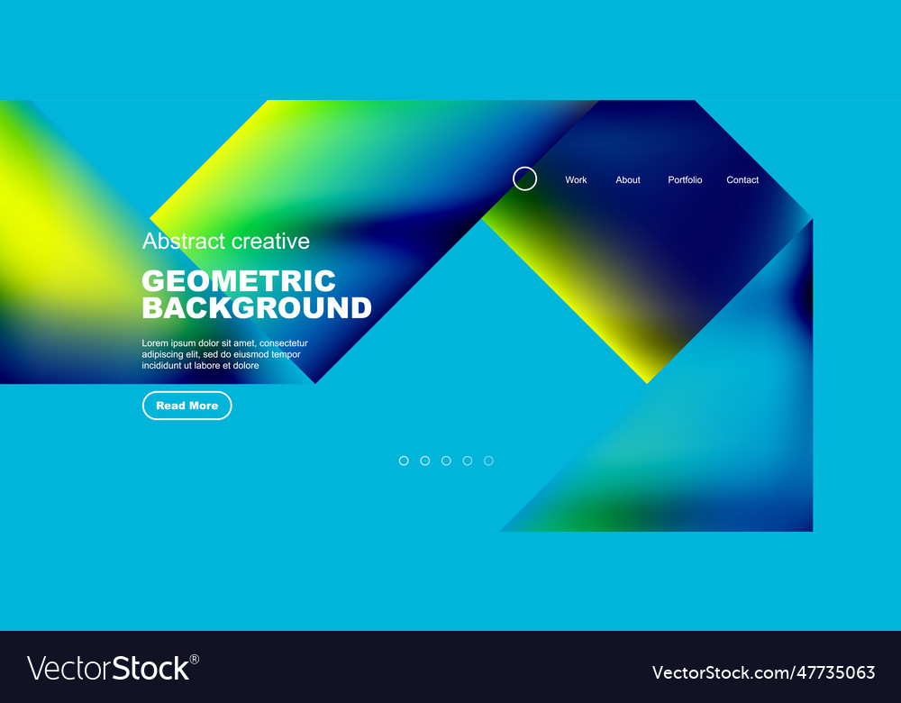 Fluid gradient geometric triangles abstract Vector Image