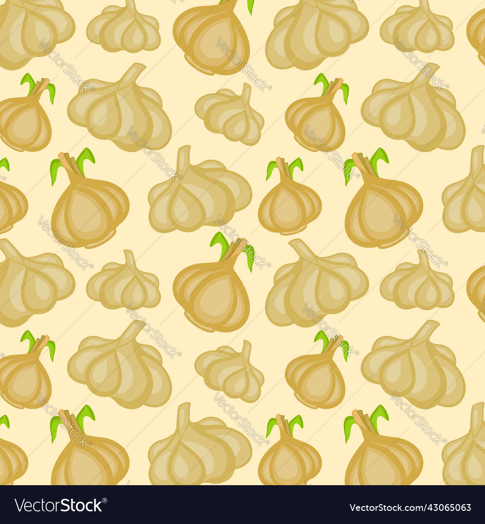 Garlic seamless pattern seamless pattern texture Vector Image