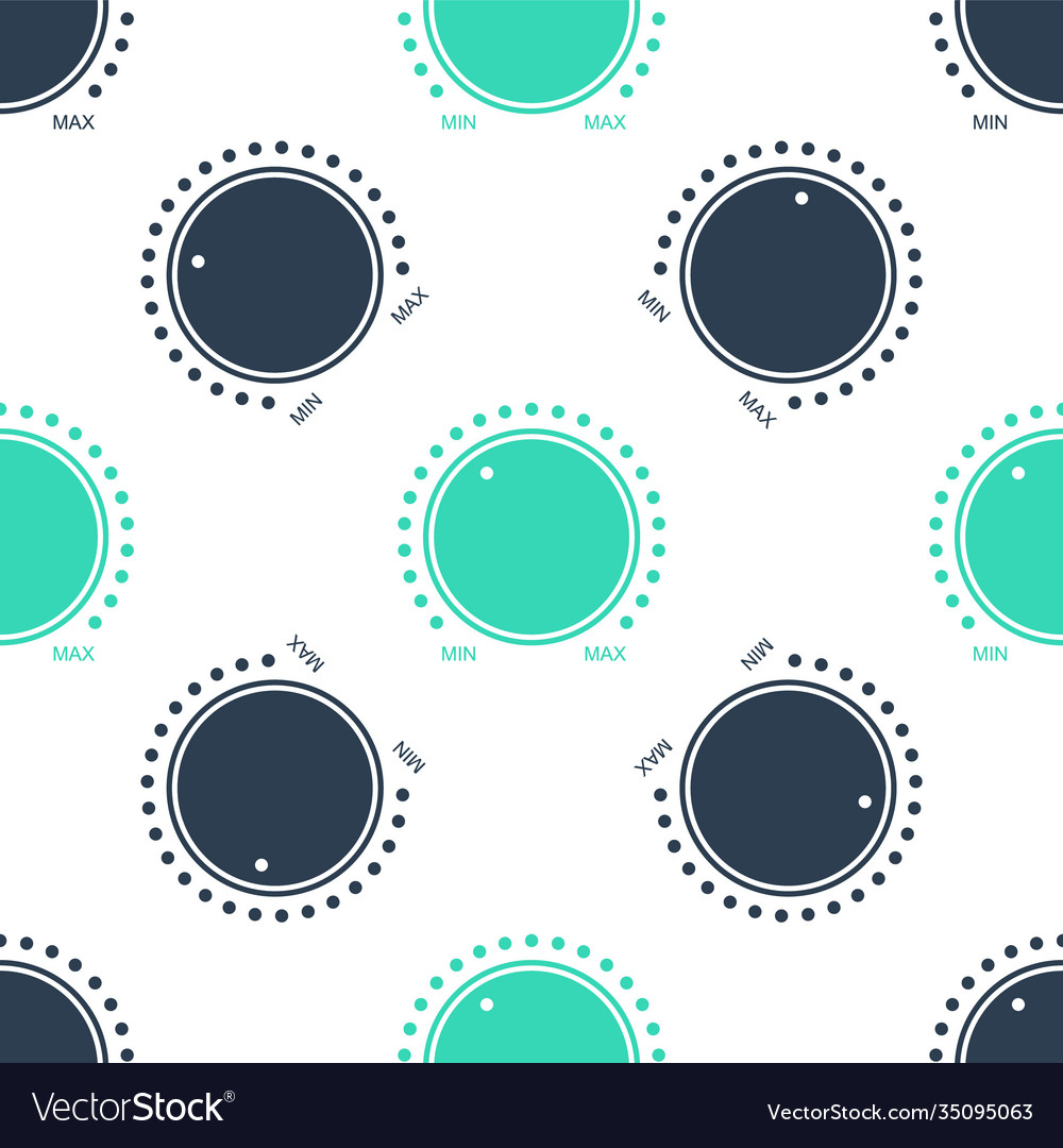 Green dial knob level technology settings icon Vector Image Green dial knob level technology settings icon Vector Image