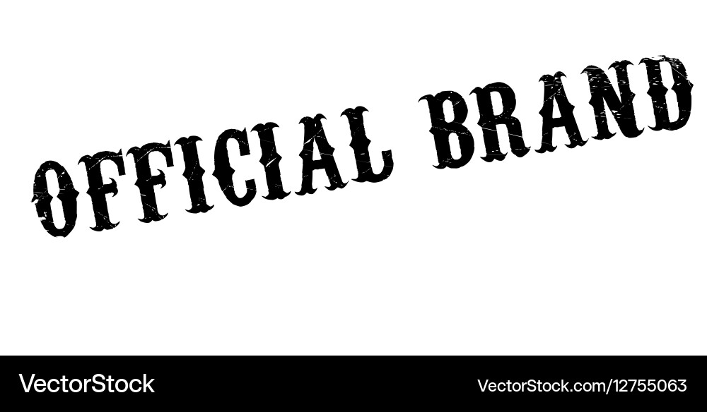 Official brand rubber stamp Royalty Free Vector Image