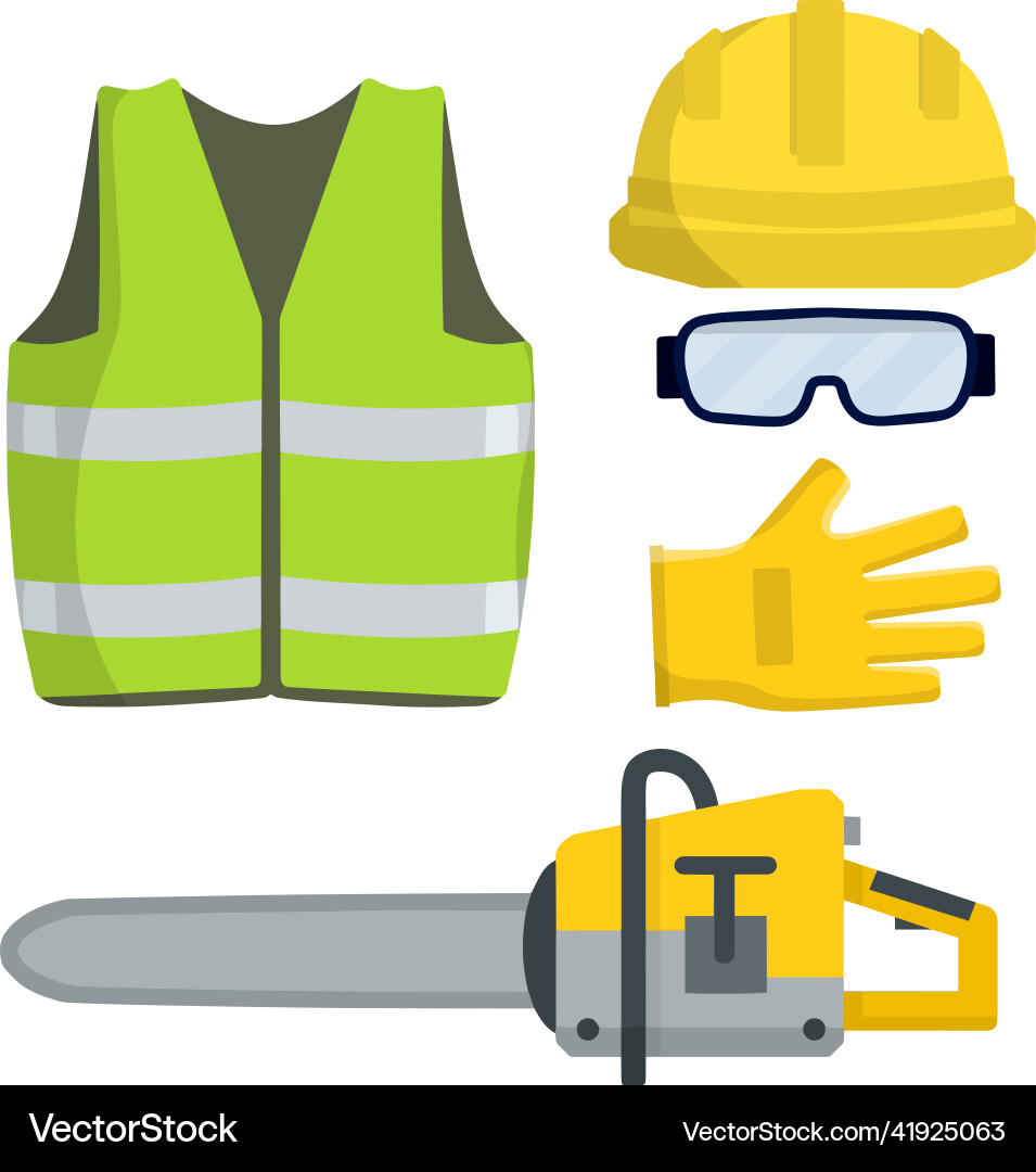 Set of clothes builder and worker Royalty Free Vector Image