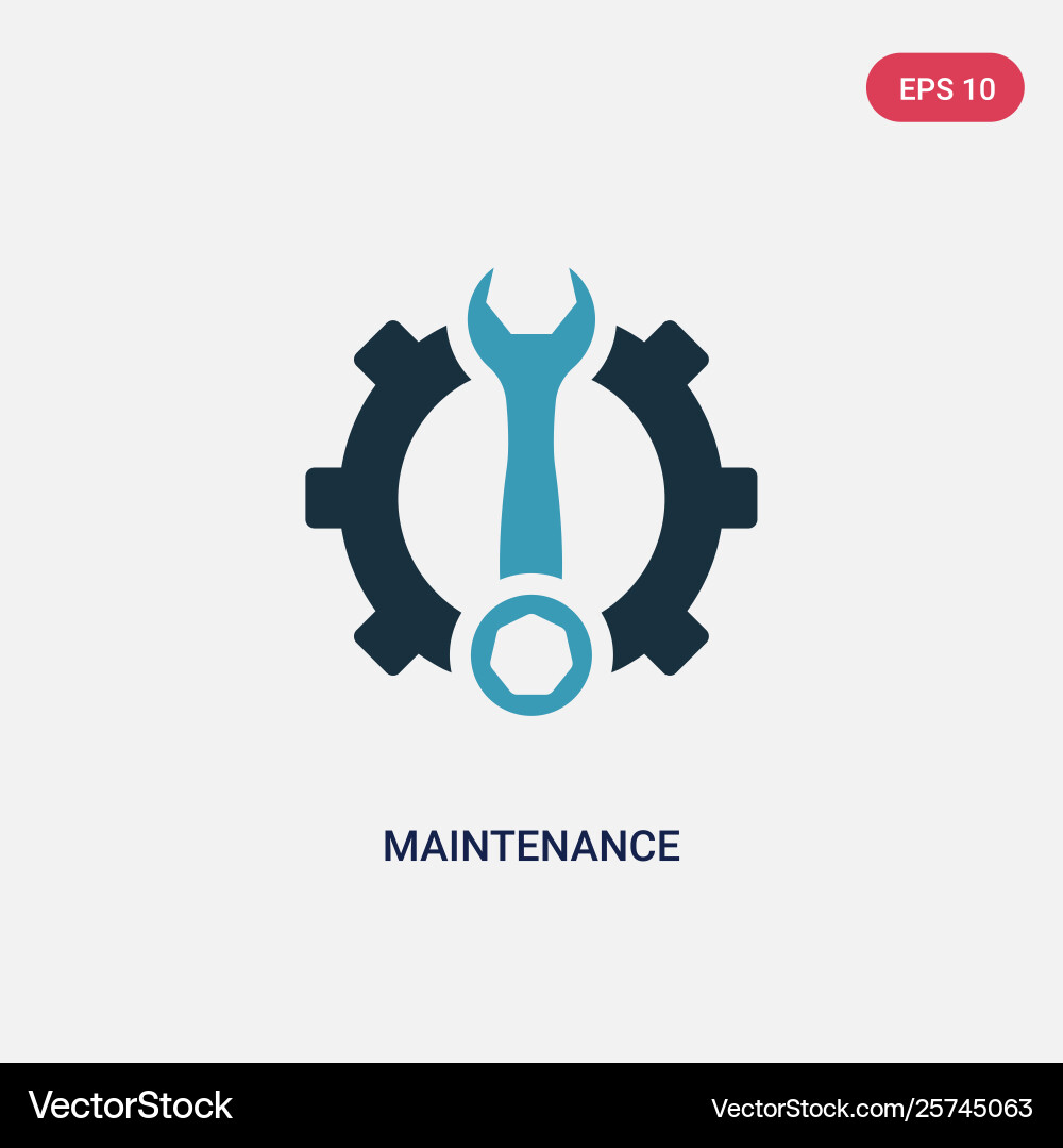 Two color maintenance icon from industry concept Vector Image