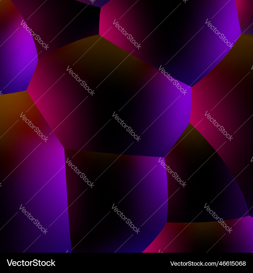 Abstract background with neon glowing dark balls Vector Image