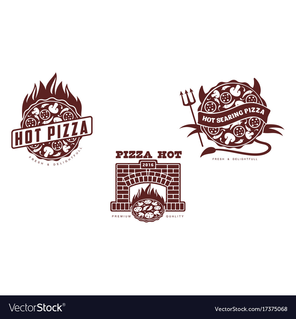 Flat pizza icon pictograph set Royalty Free Vector Image Flat pizza icon pictograph set Royalty Free Vector Image
