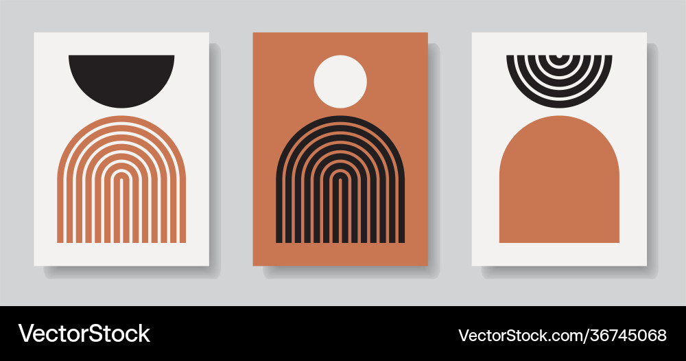 Modern poster art abstract wall art digital Vector Image