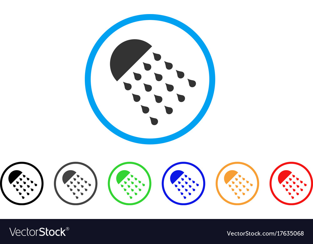 Spray stream rounded icon Royalty Free Vector Image