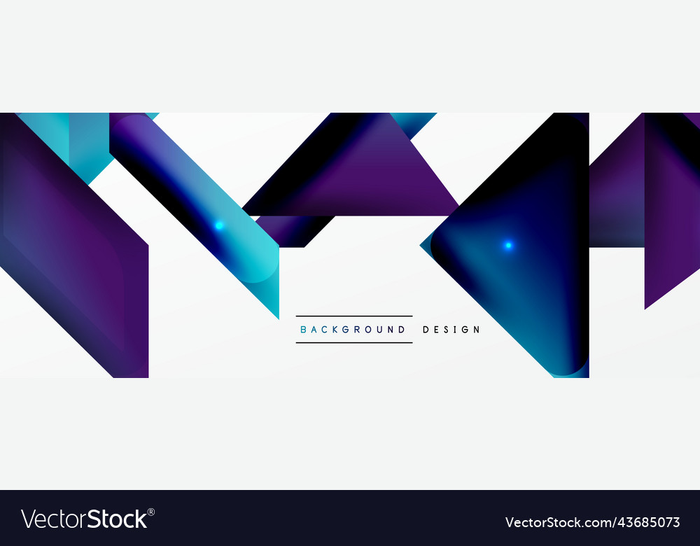 Abstract background simple color geometric shapes Vector Image