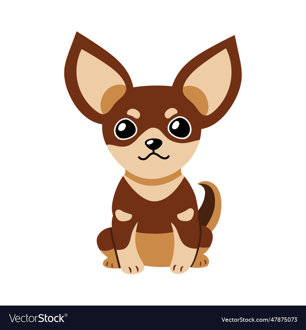 Cartoon character chihuahua dog Royalty Free Vector Image Cartoon character chihuahua dog Royalty Free Vector Image