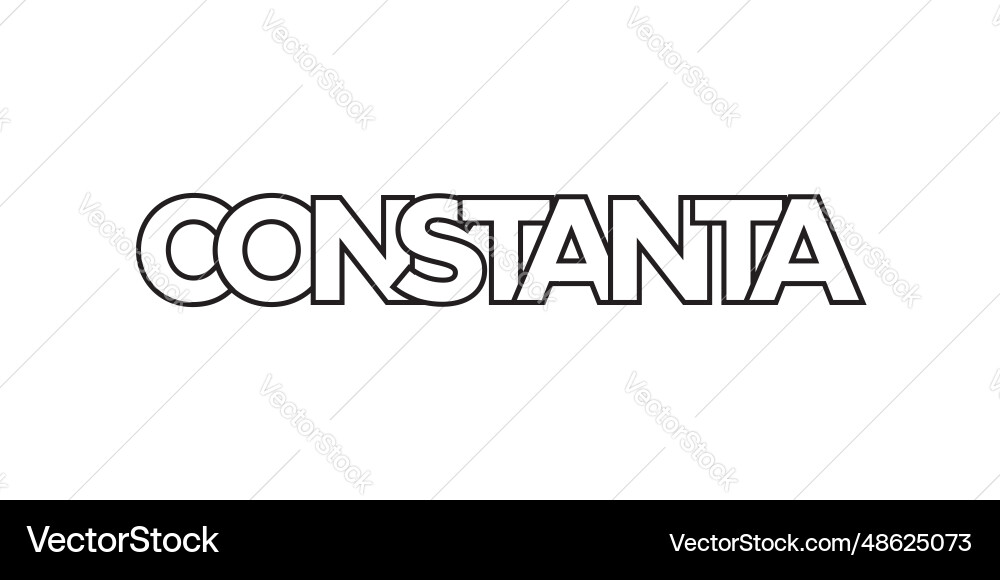 Constanta in the romania emblem design Royalty Free Vector