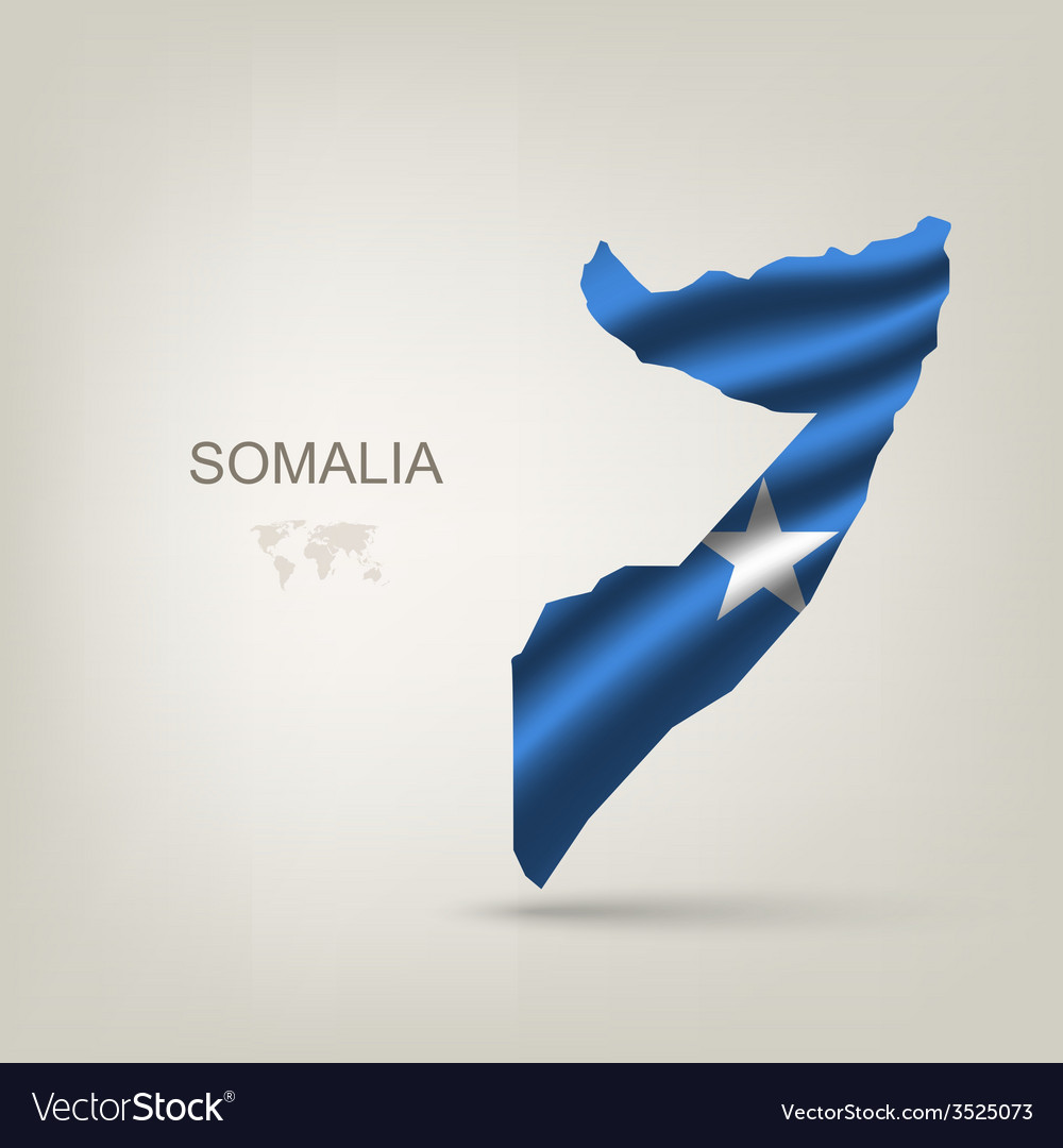 Flag of somalia as a country Royalty Free Vector Image