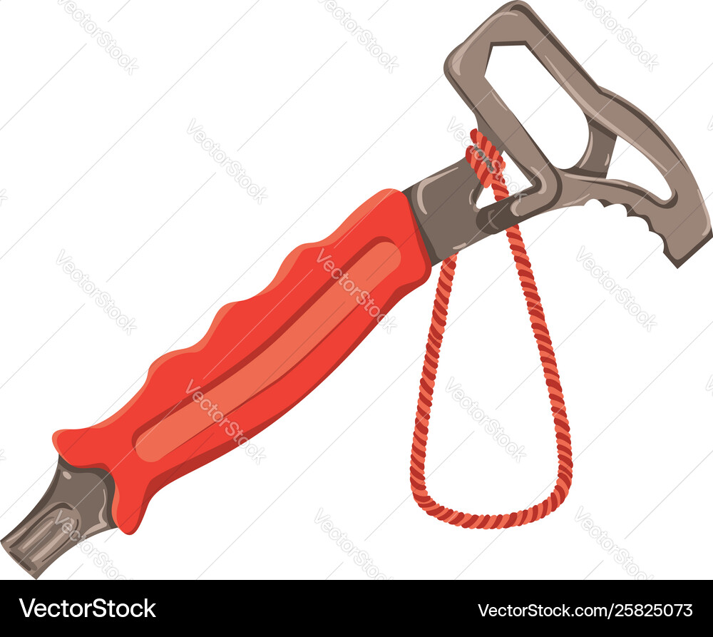 Ice axe icon cartoon style Royalty Free Vector Image