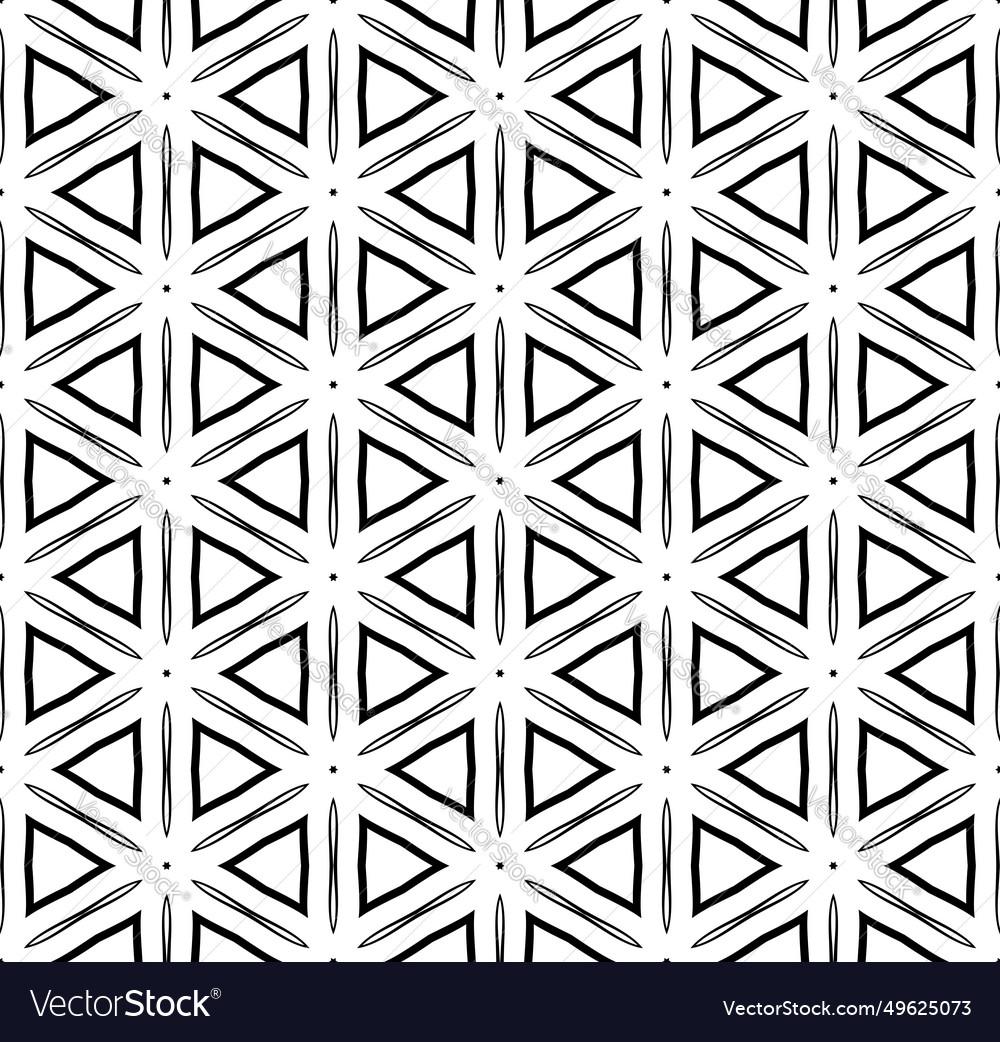Seamless hexagons and triangles pattern Royalty Free Vector