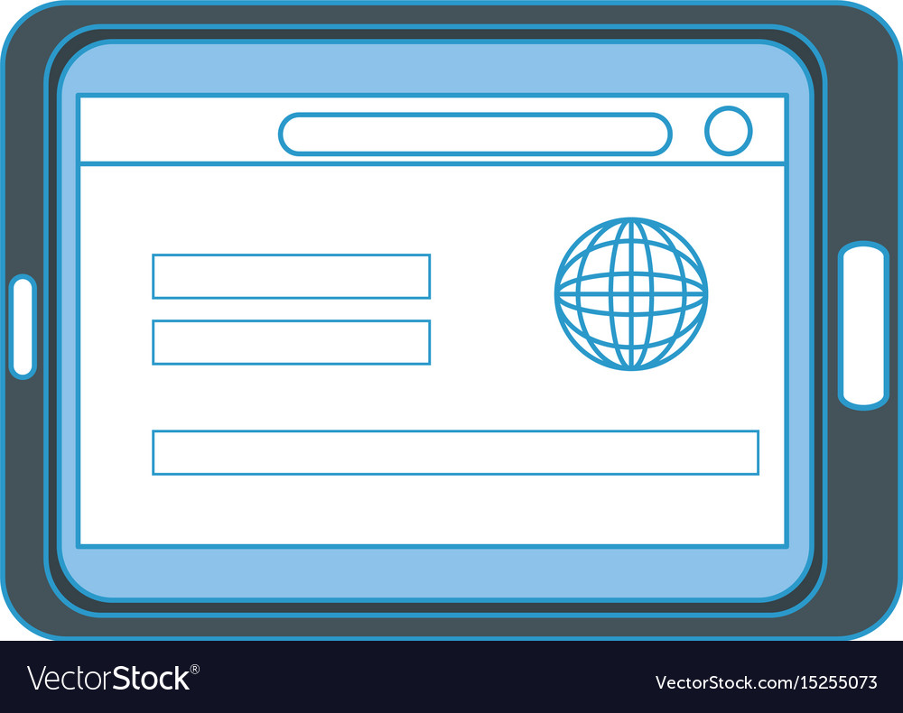 Tablet device icon Royalty Free Vector Image - VectorStock