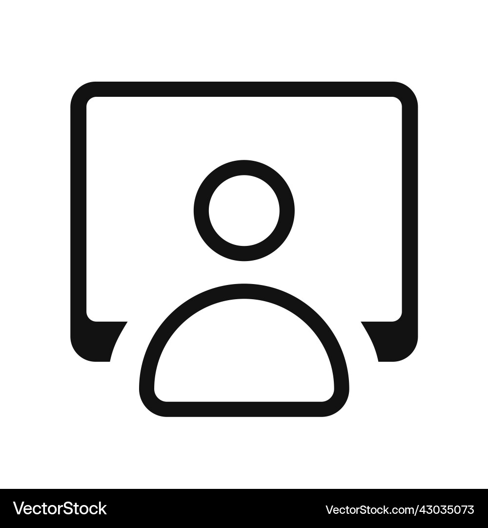 Work space icon isolated Royalty Free Vector Image