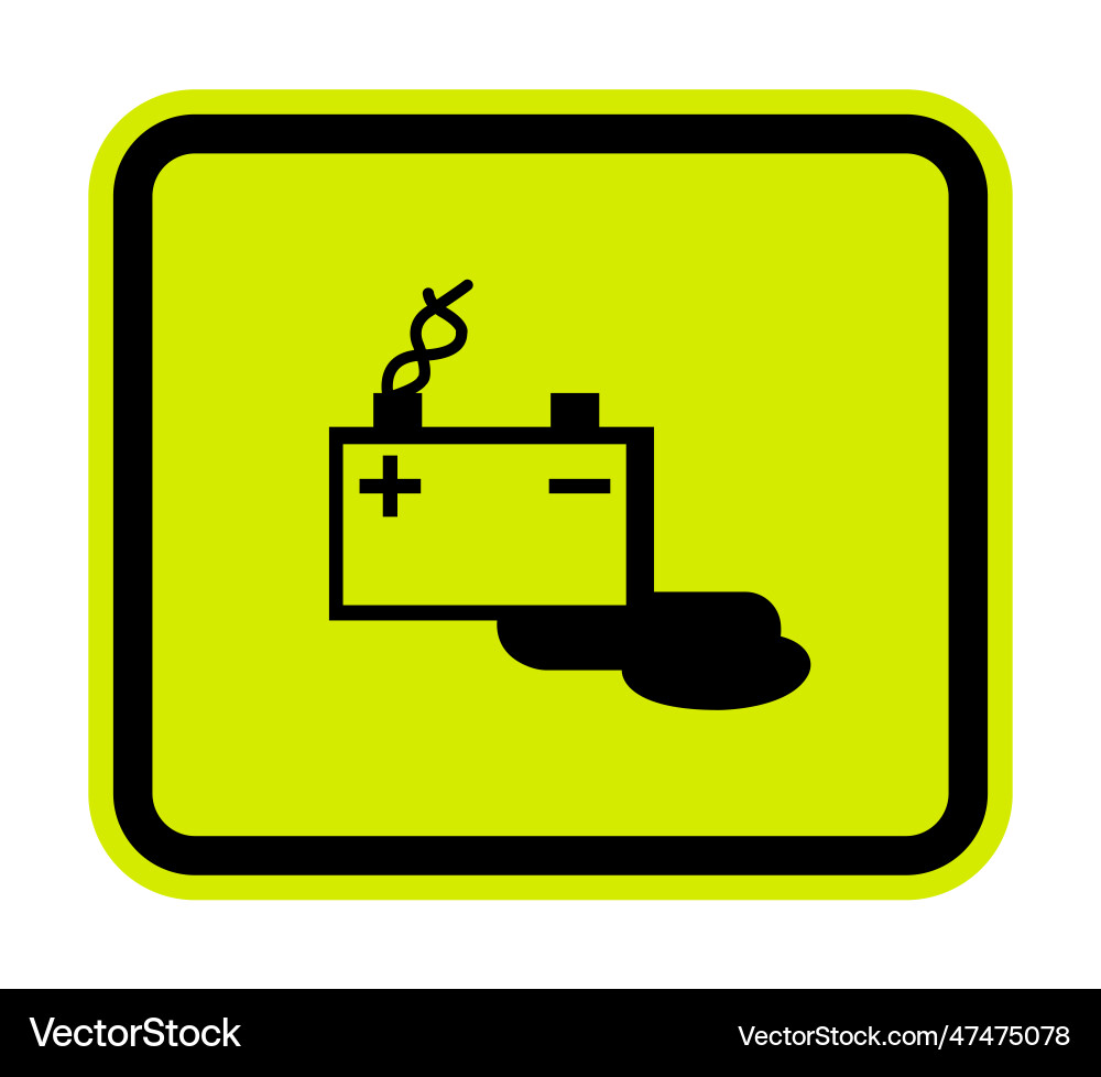 Battery charging symbol sign isolate on white Vector Image