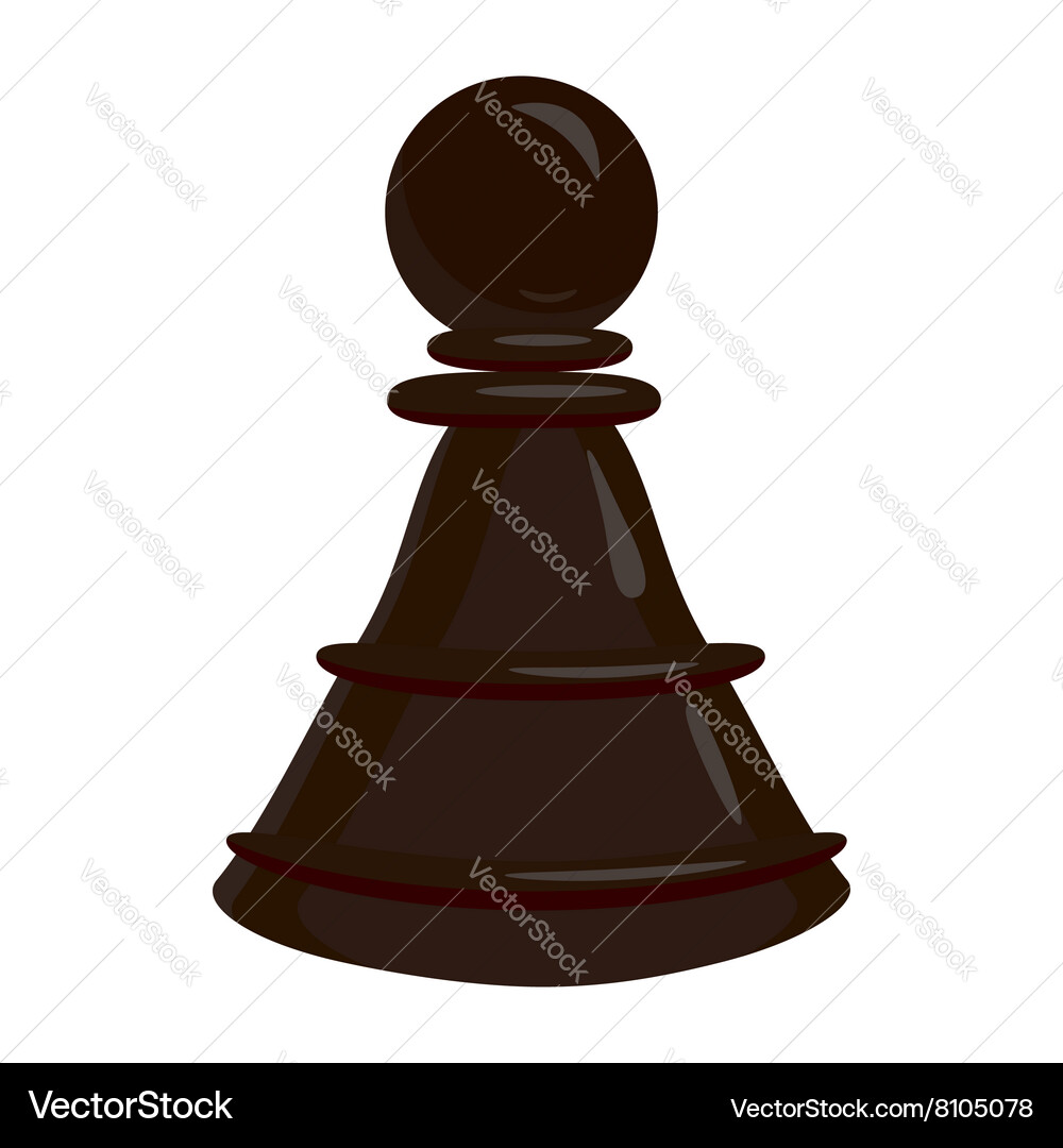 Chess pawn icon cartoon style Royalty Free Vector Image
