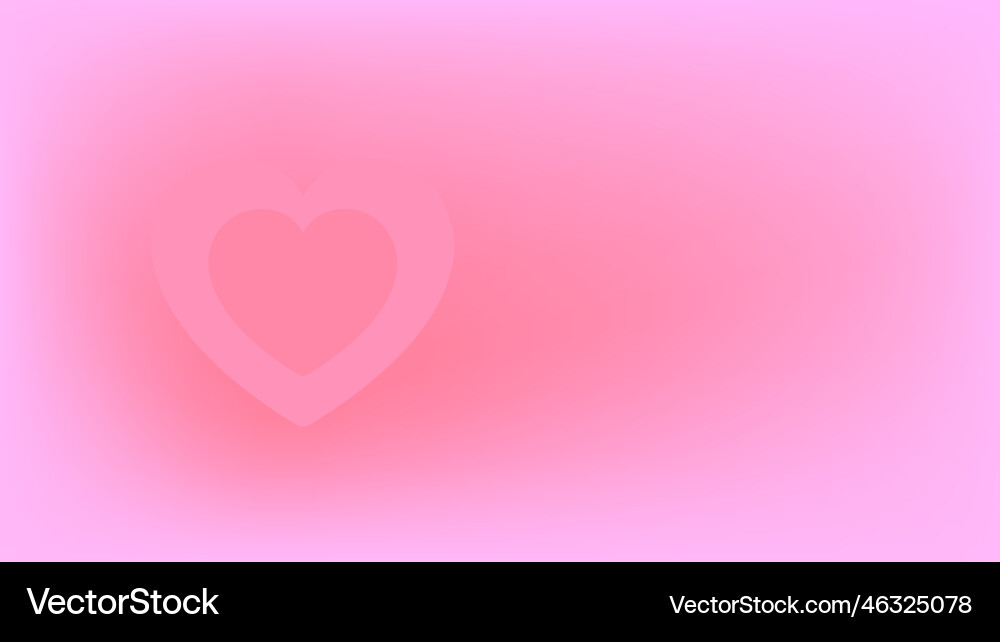 Pink blurred background with a heart abstract Vector Image