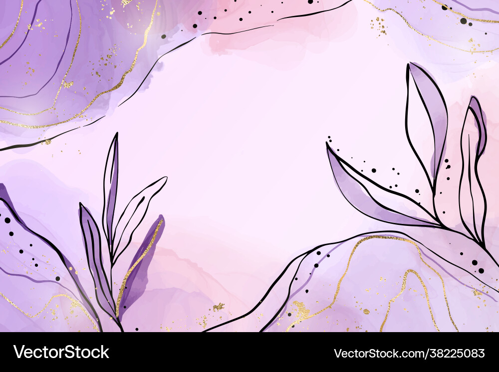 Abstract dusty violet liquid watercolor background