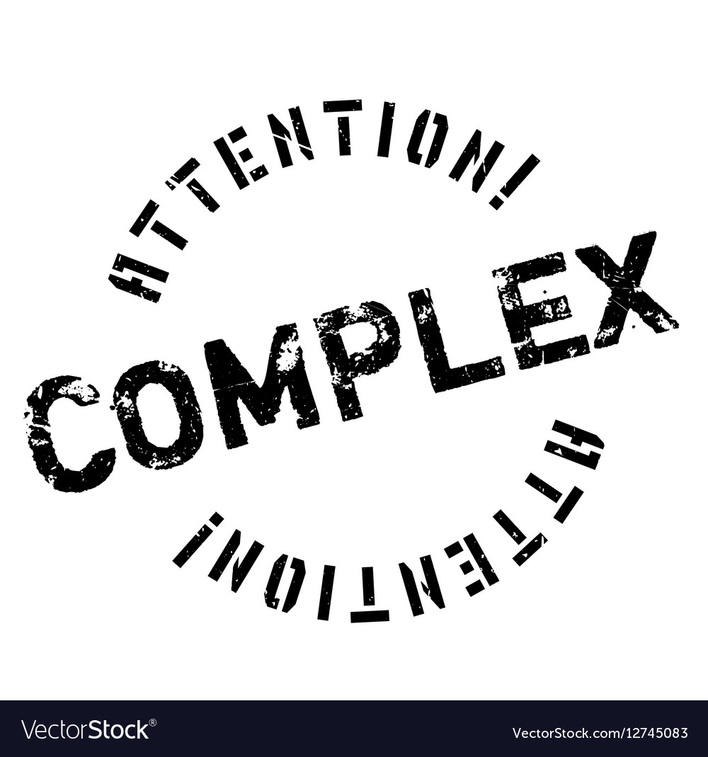 Complex rubber stamp Royalty Free Vector Image