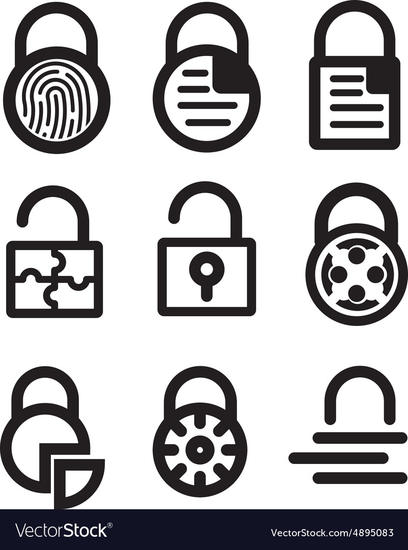 Locks Royalty Free Vector Image - VectorStock