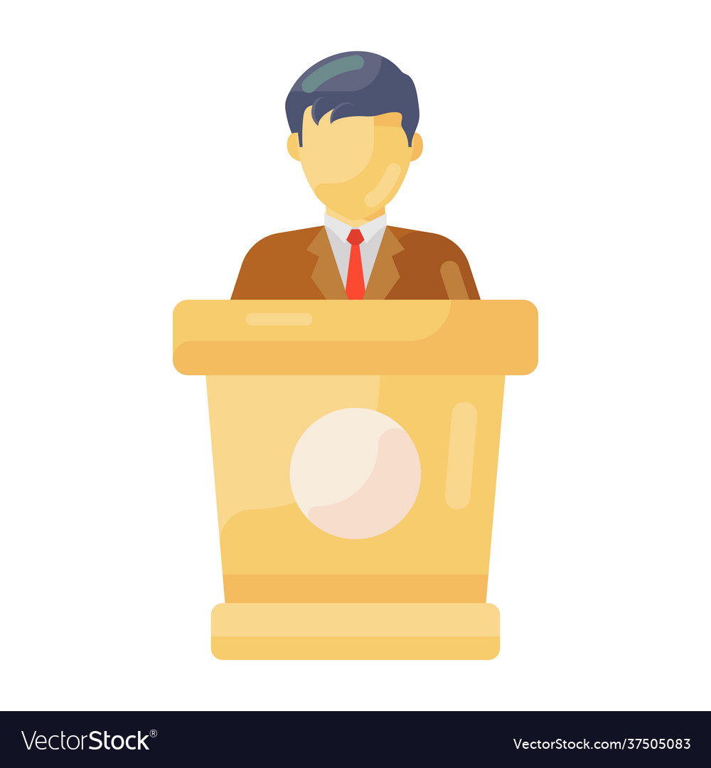 Orator Royalty Free Vector Image - VectorStock