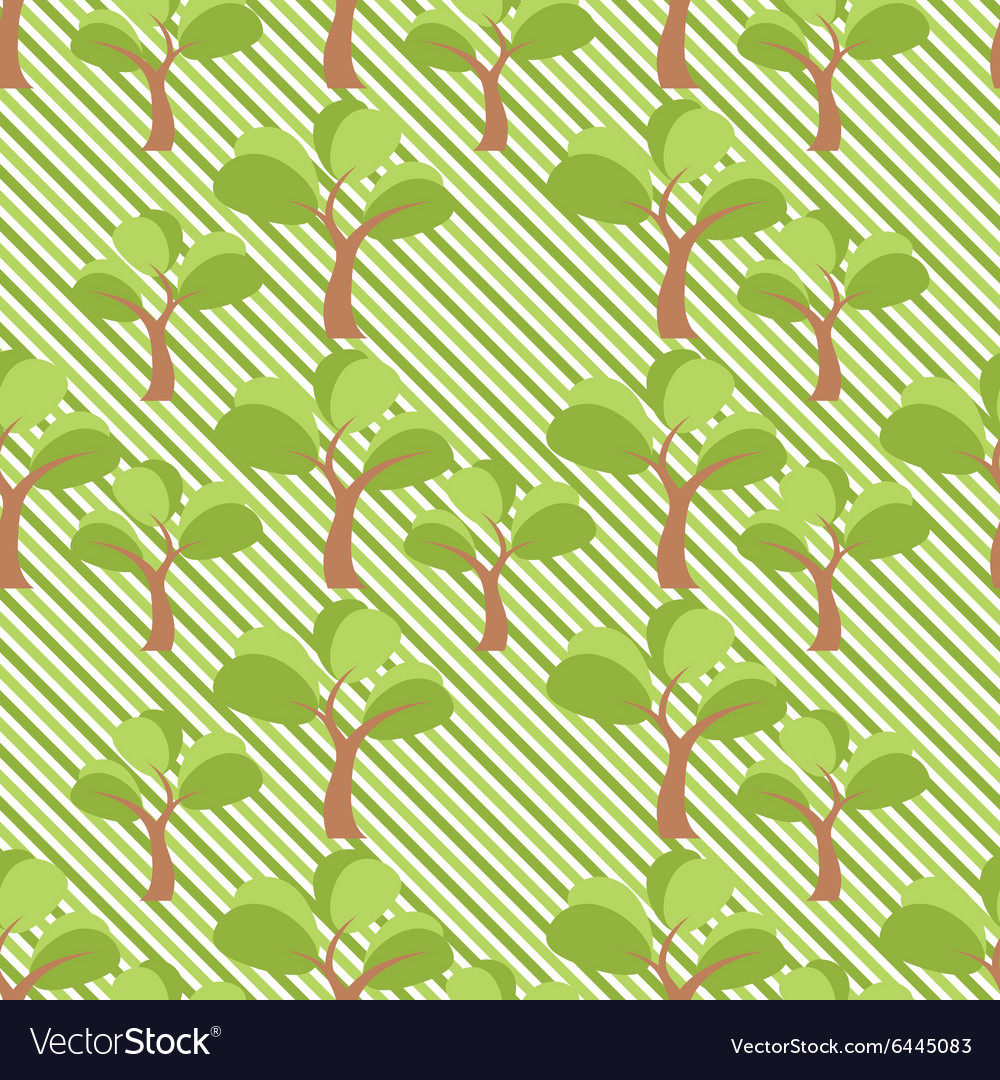 Simple tree seamless Royalty Free Vector Image