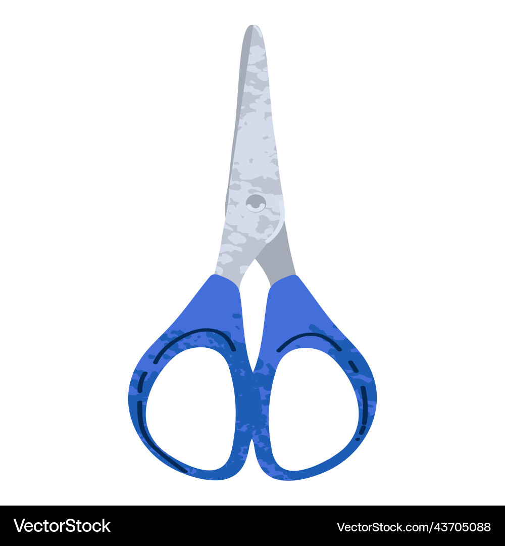 Hand drawn of scissors Royalty Free Vector Image