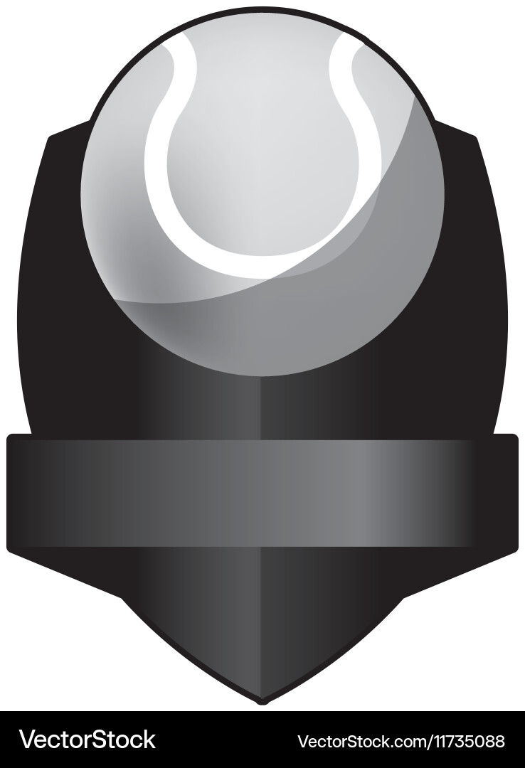 Isolated tennis ball Royalty Free Vector Image