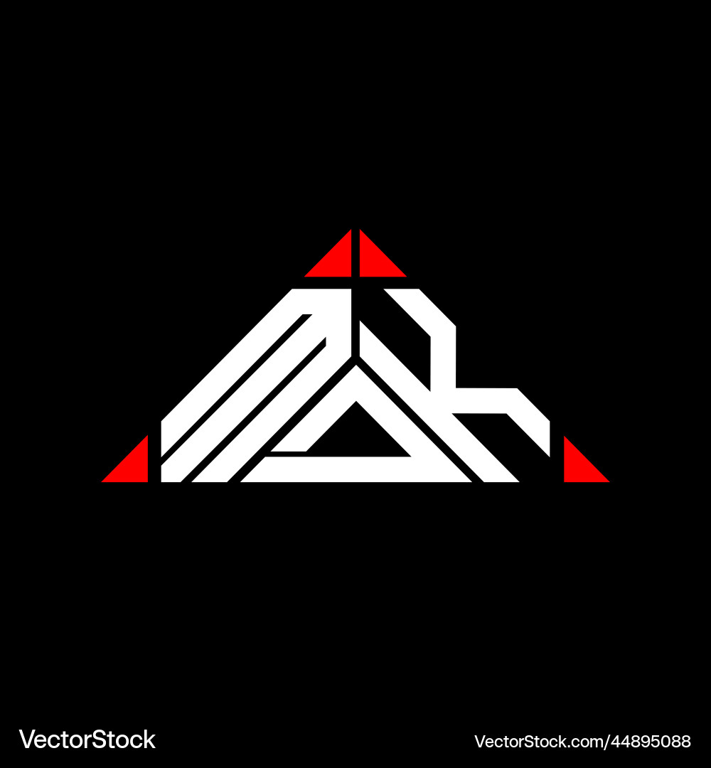 Mdk letter logo creative design with graphic Vector Image