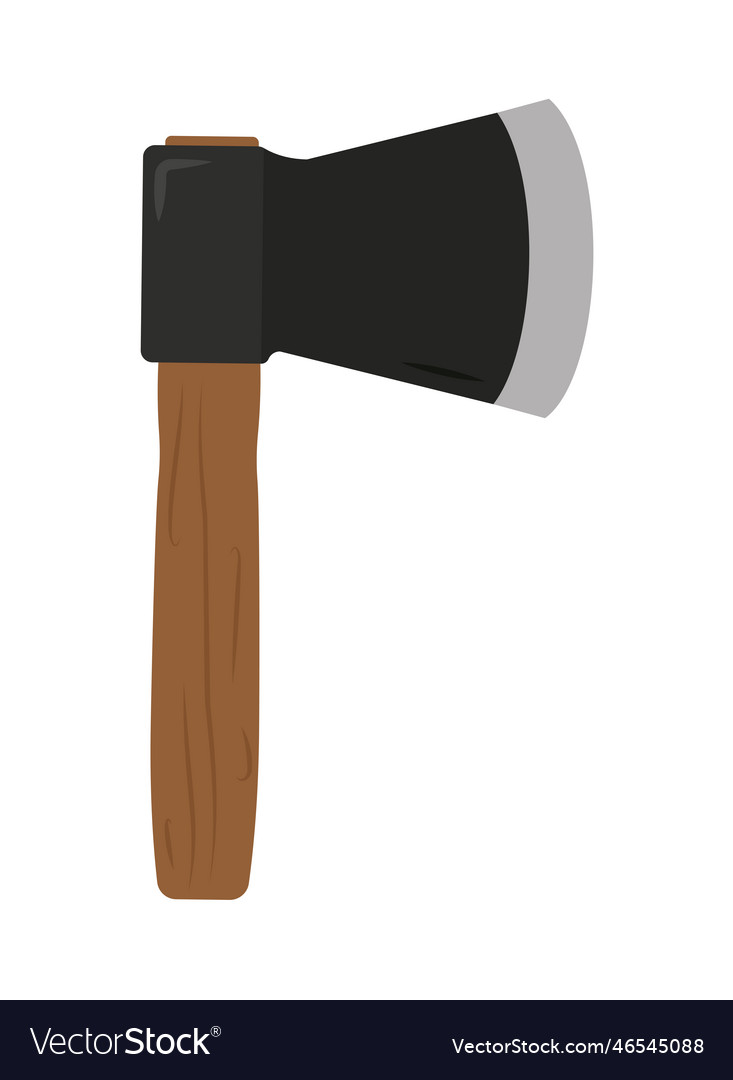Sharp axe grinds tool Royalty Free Vector Image