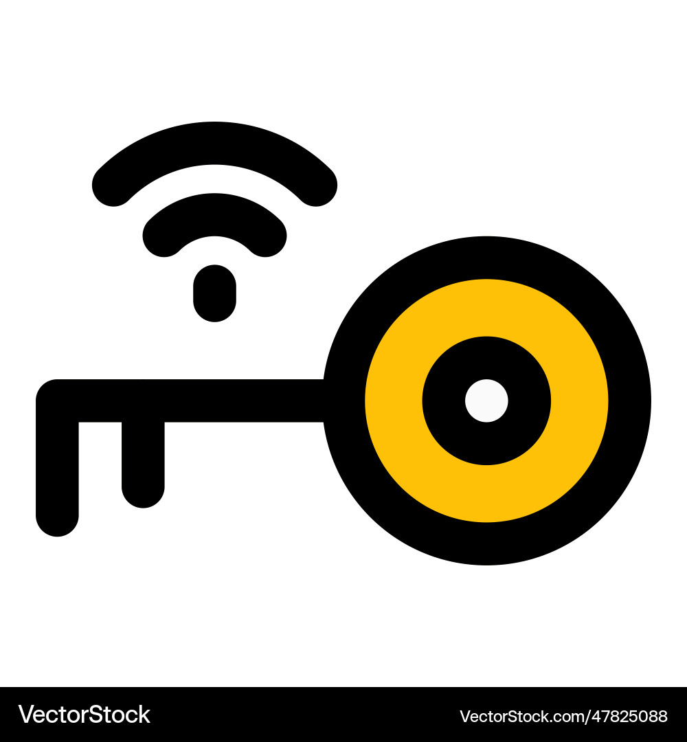 Smart key commonly used in car access Royalty Free Vector