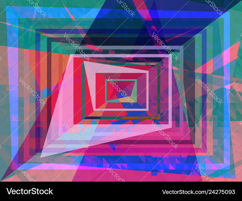 Abstract multicolored geometric background Vector Image