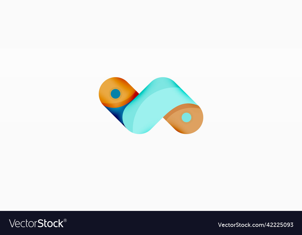 Creative geometric wallpaper round arrow shape Vector Image